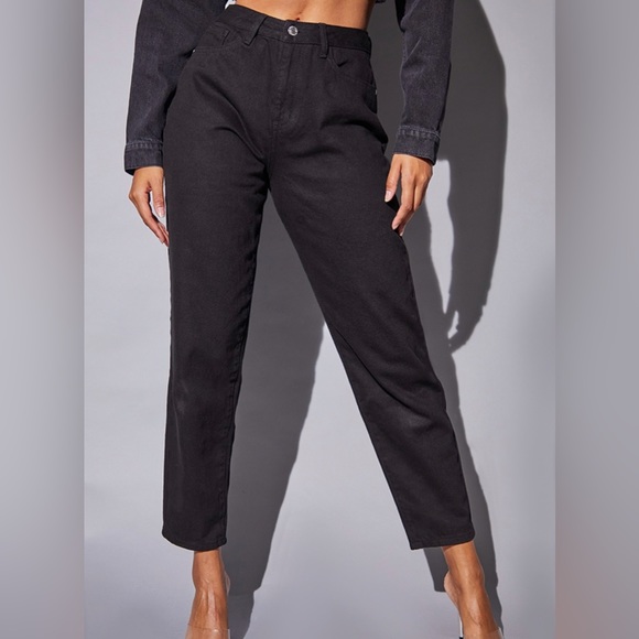 PrettyLittleThing | Jeans | Plt Black Loose Fit Dad Jeans | Poshmark